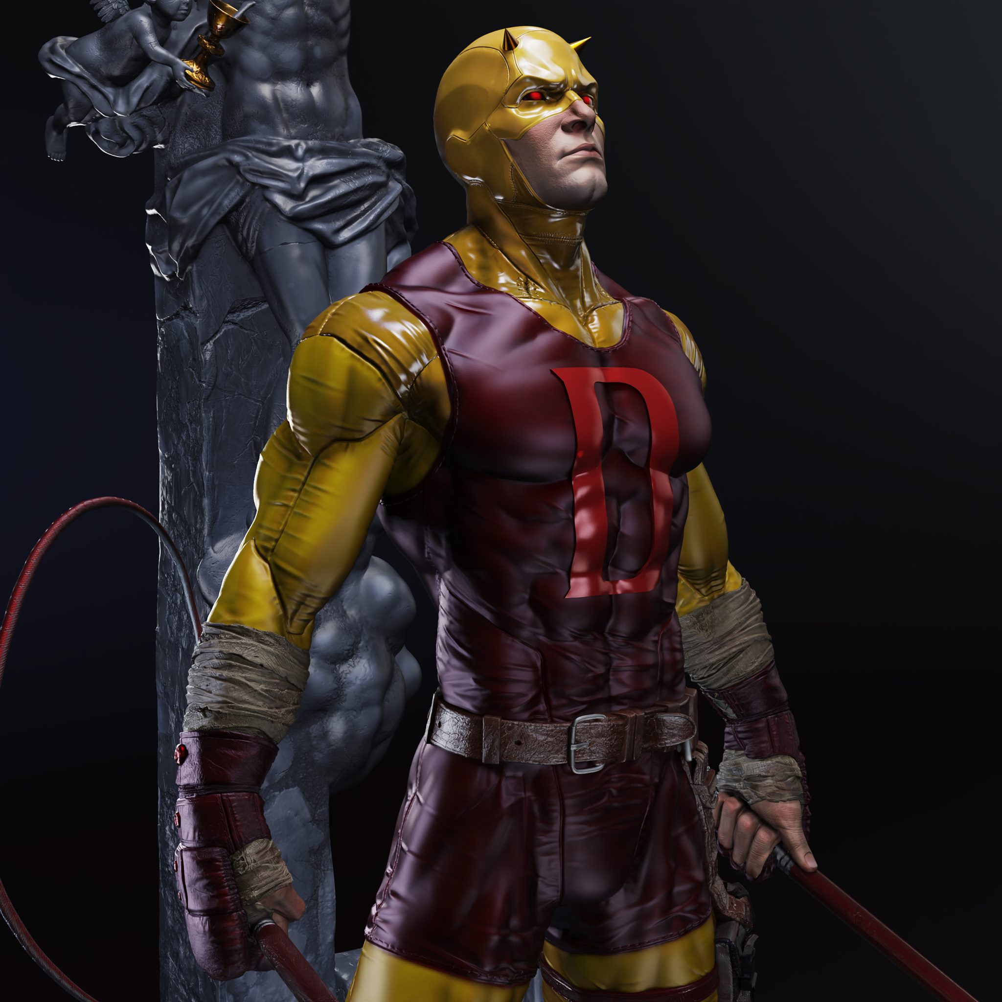 Top 10 Custom Statue Reveal Countdown - #9 Classic Daredvil - Unboxing Bros