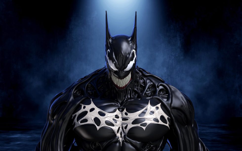 Venomized Batman 1/4 Scale Custom Statue - Unboxing Bros