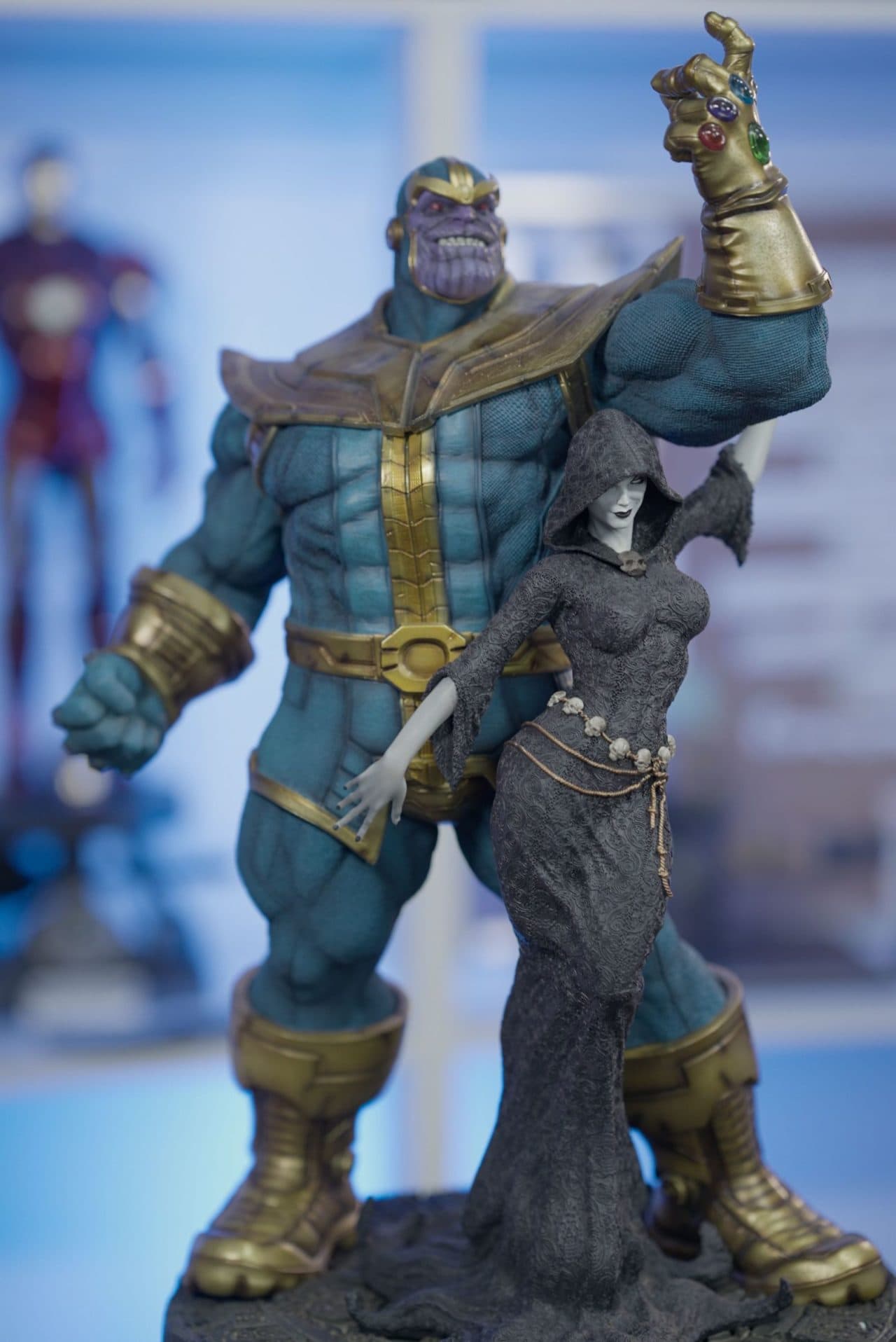 Thanos & Lady Death Diorama Custom Statue - Not XM Studios - Unboxing Bros