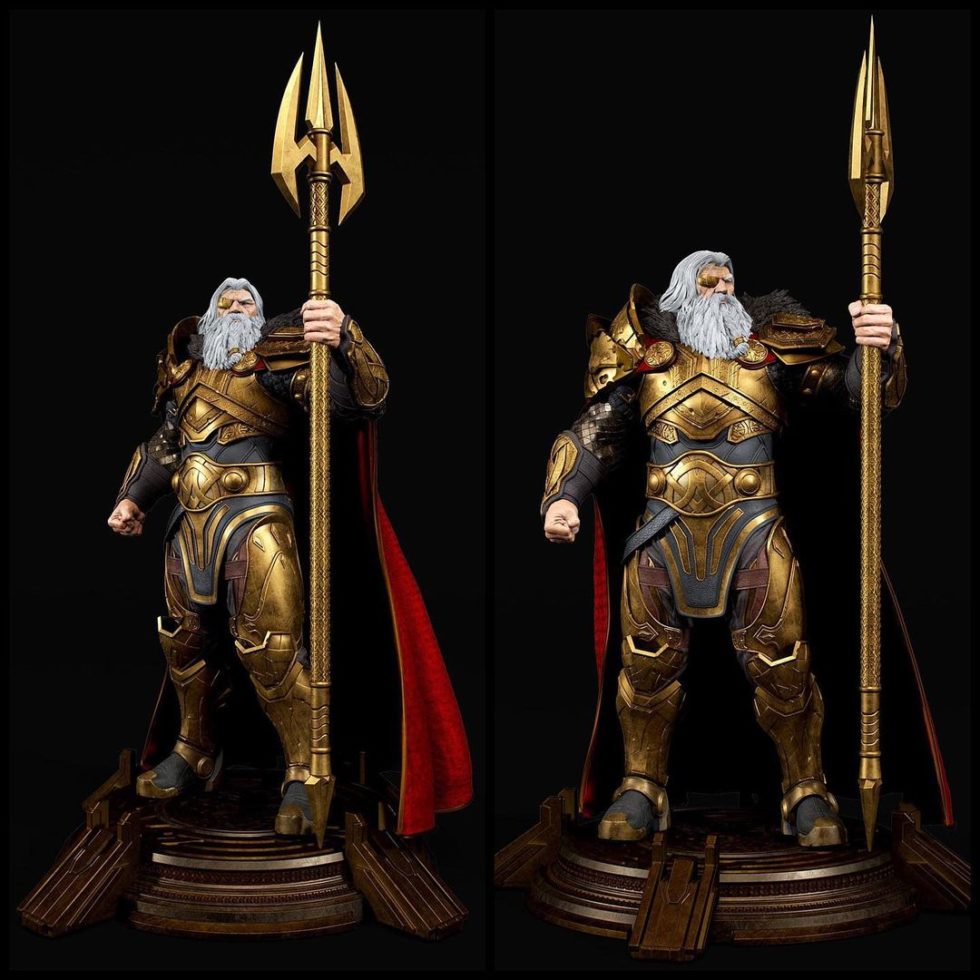 Odin (Museum) 1/4 Scale Custom Statue - Unboxing Bros