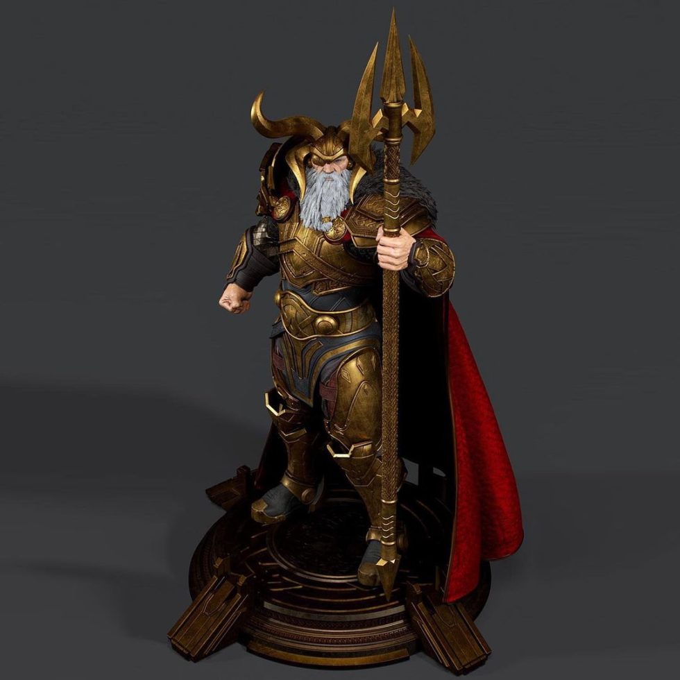 Odin (Museum) 1/4 Scale Custom Statue - Unboxing Bros