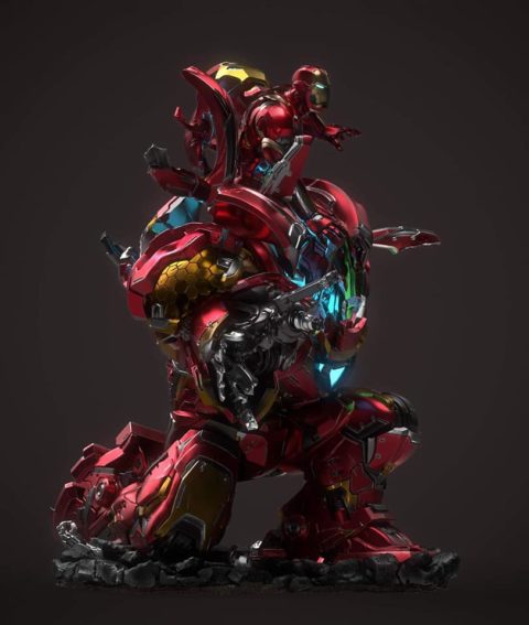Hulkbuster 1/4 Scale Custom Statue - Unboxing Bros