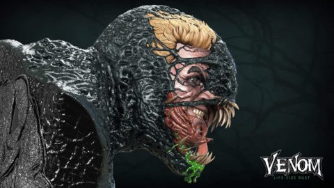 Venom Life Size Bust - Unboxing Bros