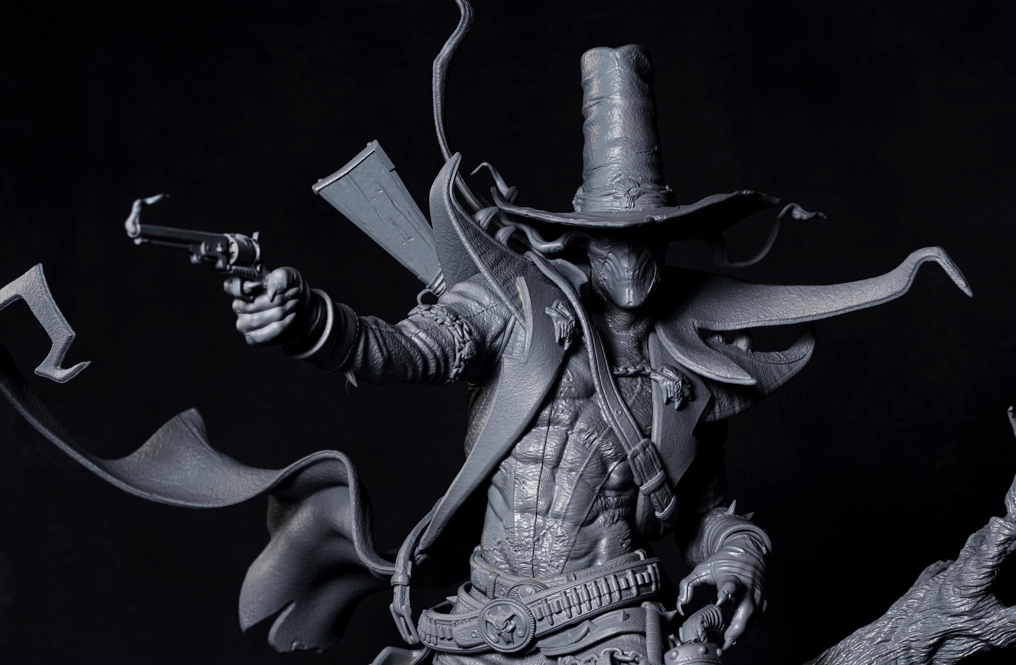Gunslinger Spawn (small) 1/4 Scale Custom Statue - Unboxing Bros