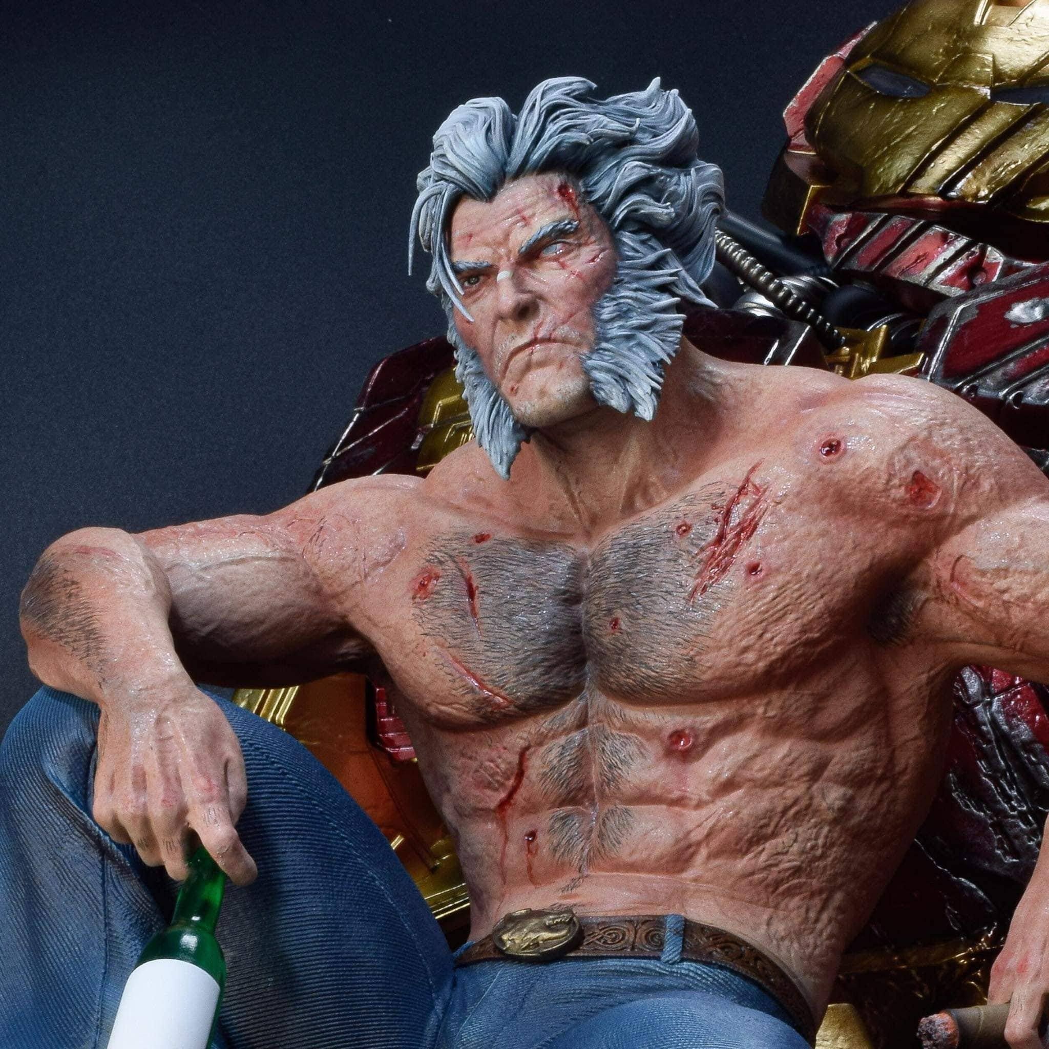 Logan on Throne 1/4 Scale Custom Statue - Unboxing Bros