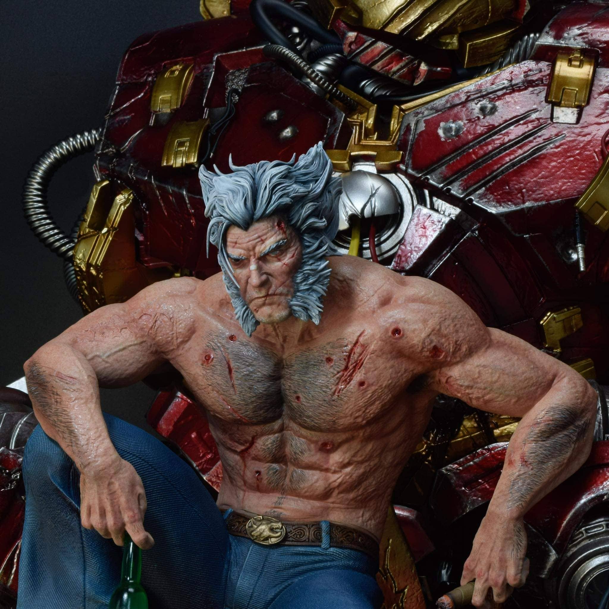Logan on Throne 1/4 Scale Custom Statue - Unboxing Bros
