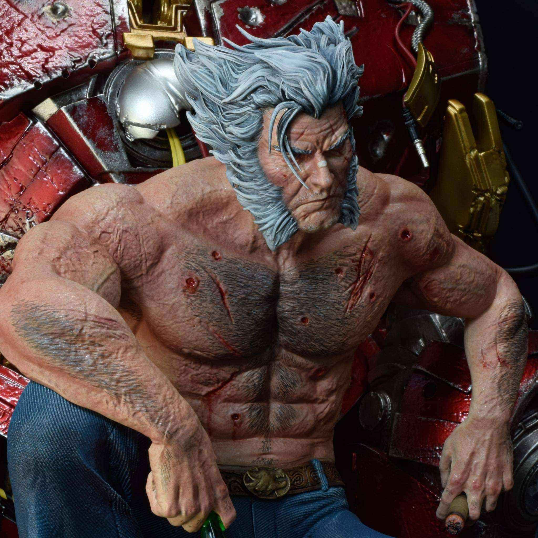 Logan on Throne 1/4 Scale Custom Statue - Unboxing Bros