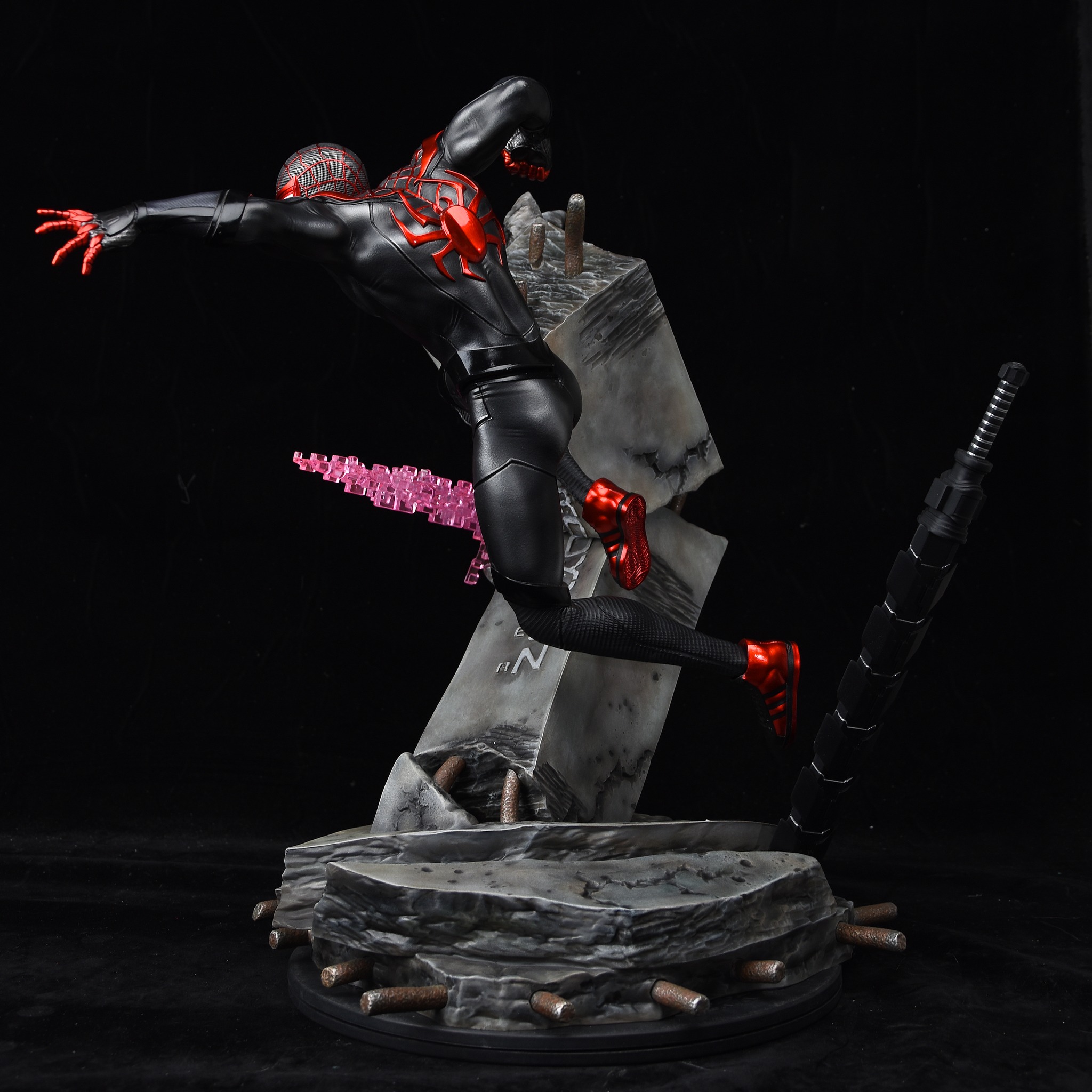 Miles Morales Spiderman 1/4 Scale Custom Statue - Unboxing Bros