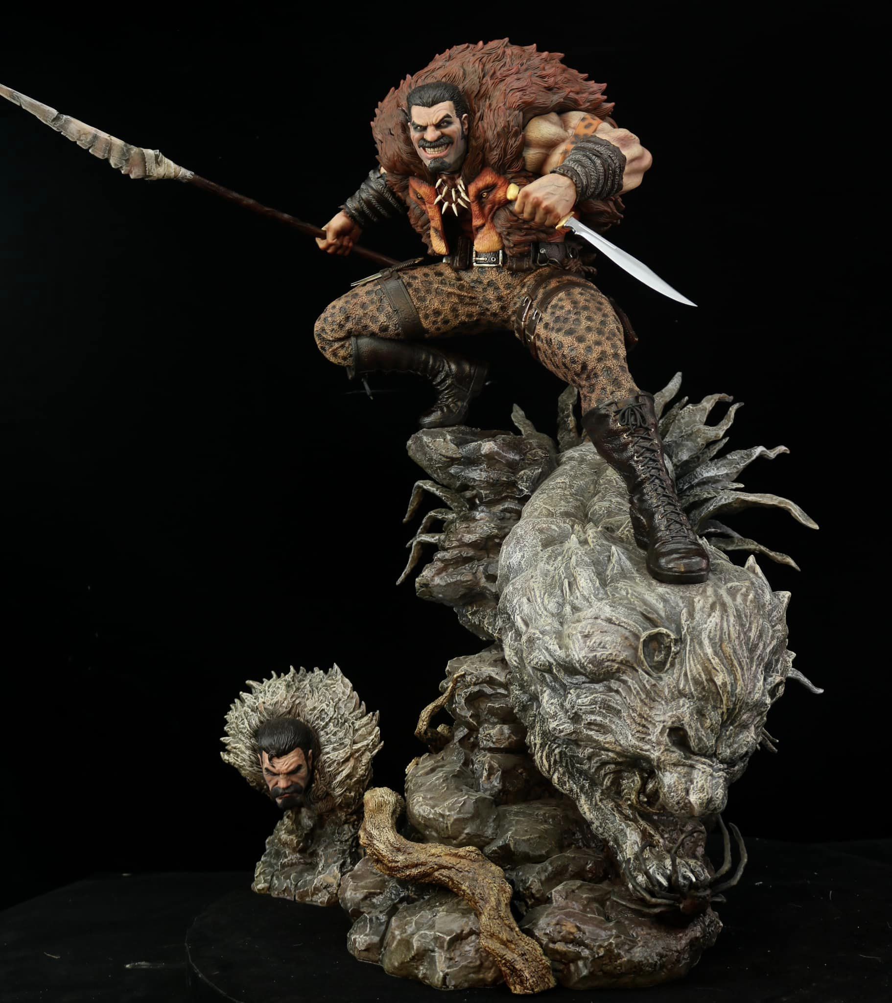 Kraven Custom Statue 1/4 Scale - Unboxing Bros