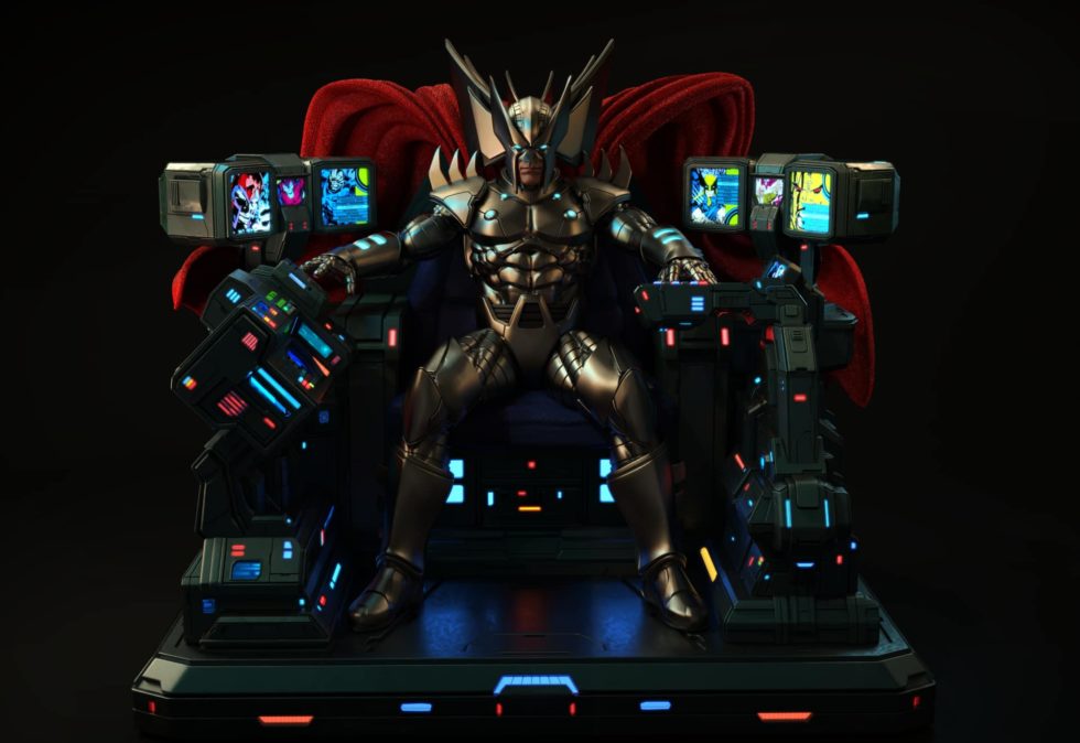 Styfe on Throne 1/4 Scale Custom Statue - Unboxing Bros