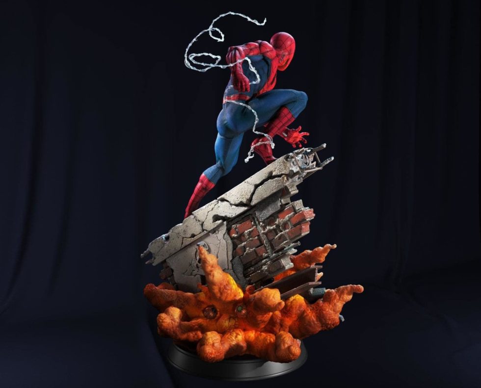 Spiderman (5 Portraits) 1/4 Scale Custom Statue - Unboxing Bros