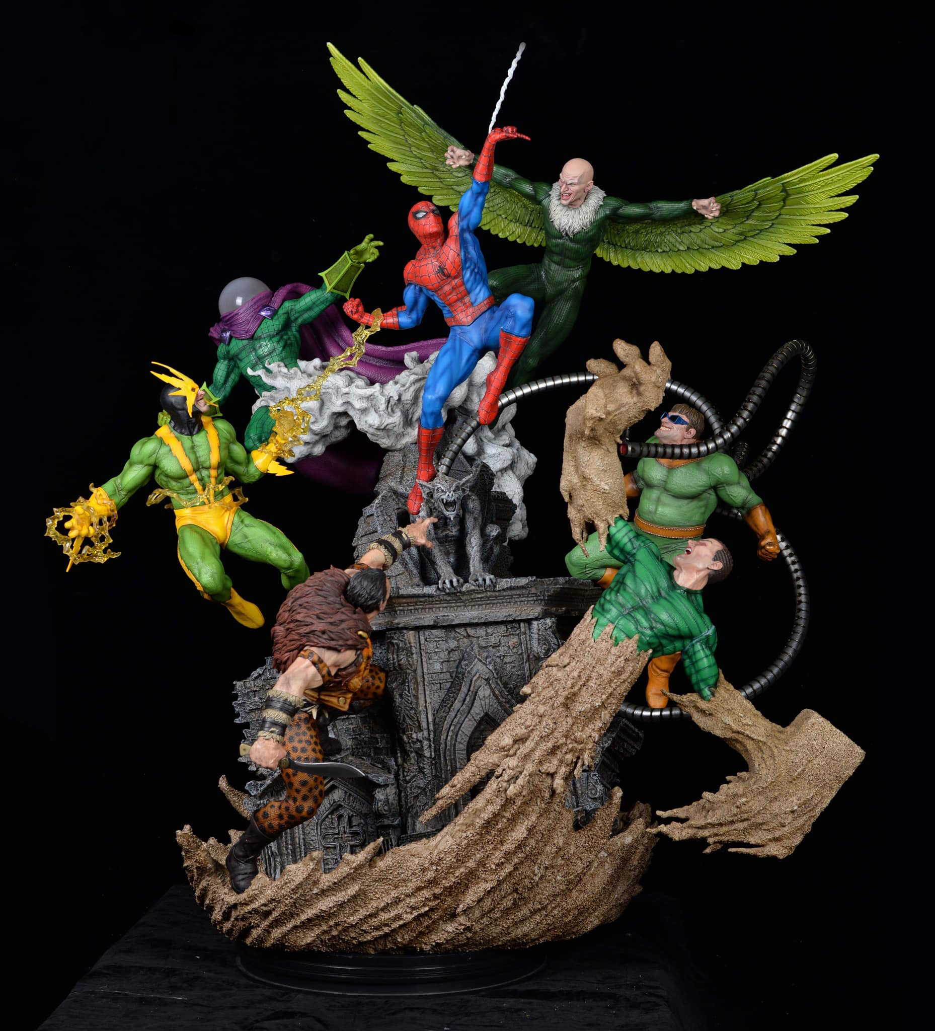 Spiderman VS Sinister Six Diorama 1/4 Scale Statue - Unboxing Bros