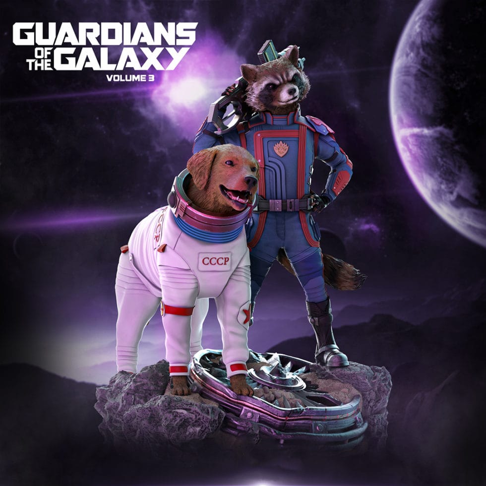 Rocket & Cosmo 1/4 Scale Custom Statue - Unboxing Bros