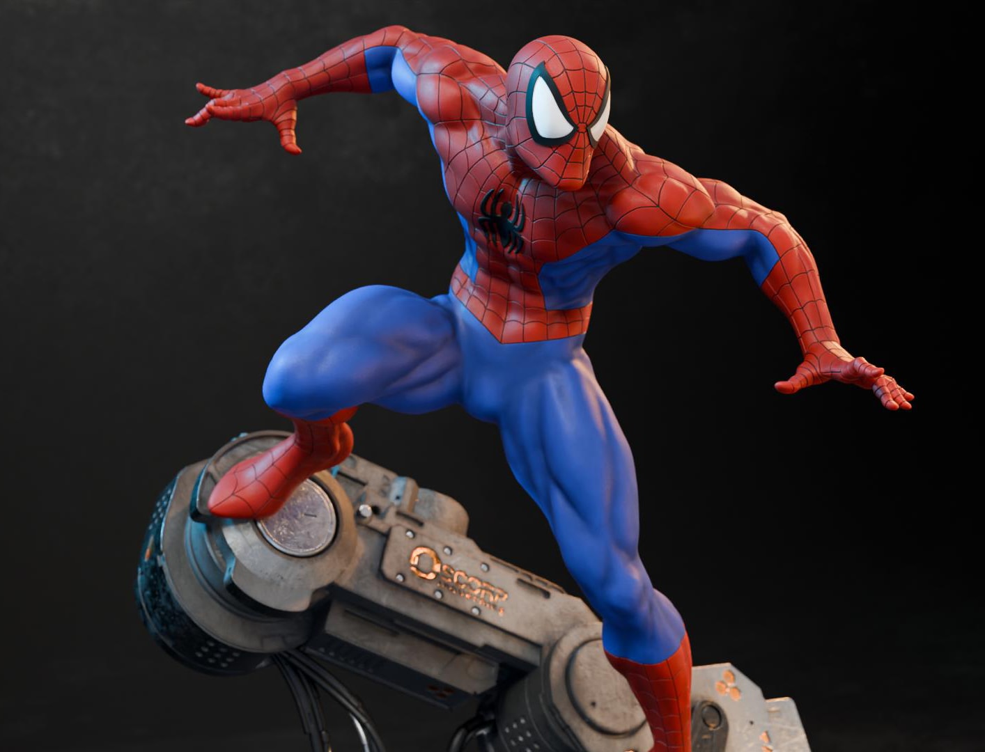 SpiderMan 1/4 Scale Custom Statue - Unboxing Bros