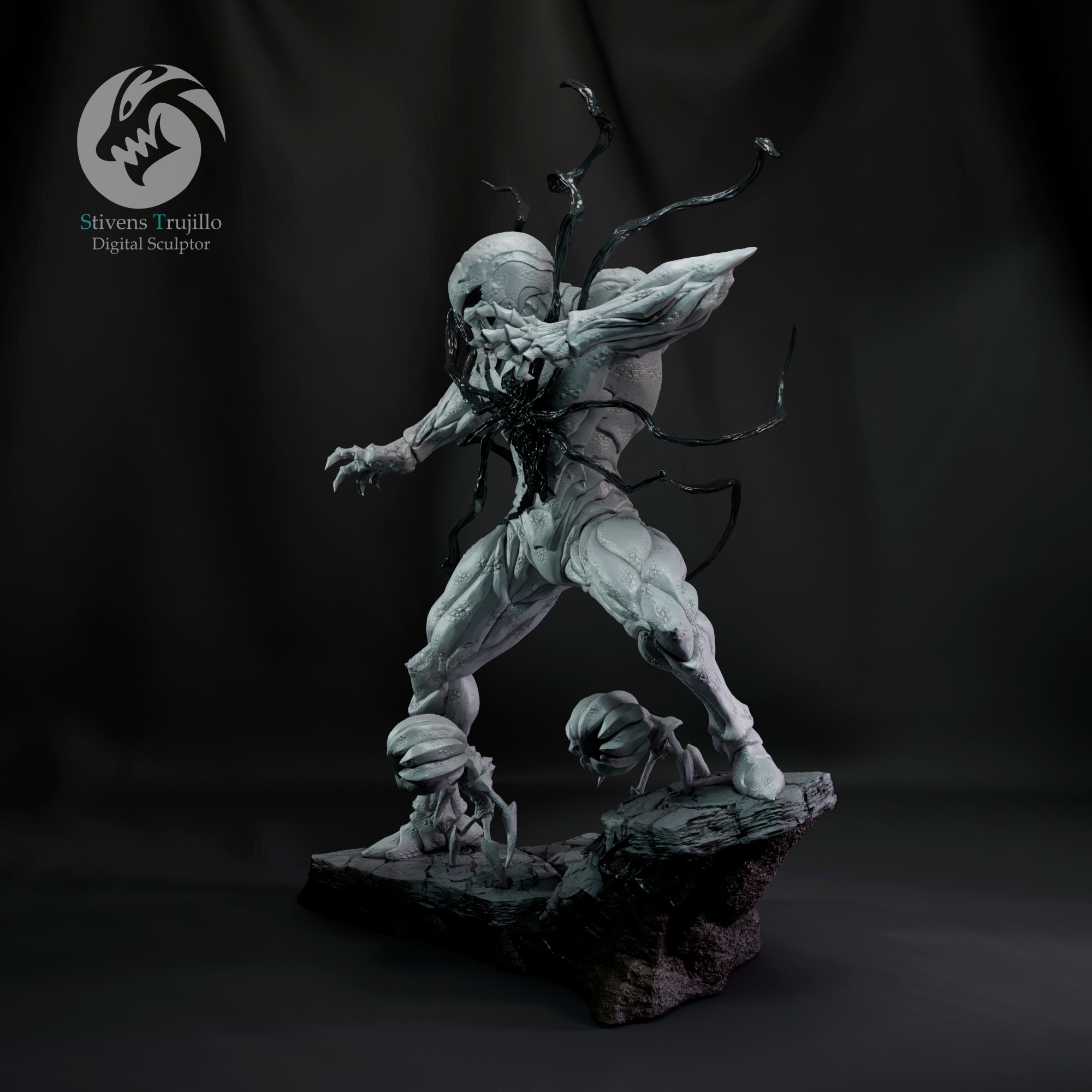 Poison Spiderman 1/4 Scale Custom Statue - Unboxing Bros