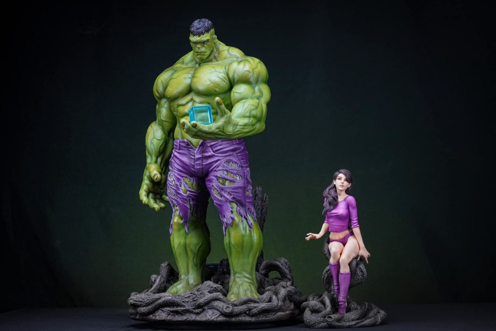 Hulk and Betty 1/4 Scale Custom Statue - Unboxing Bros