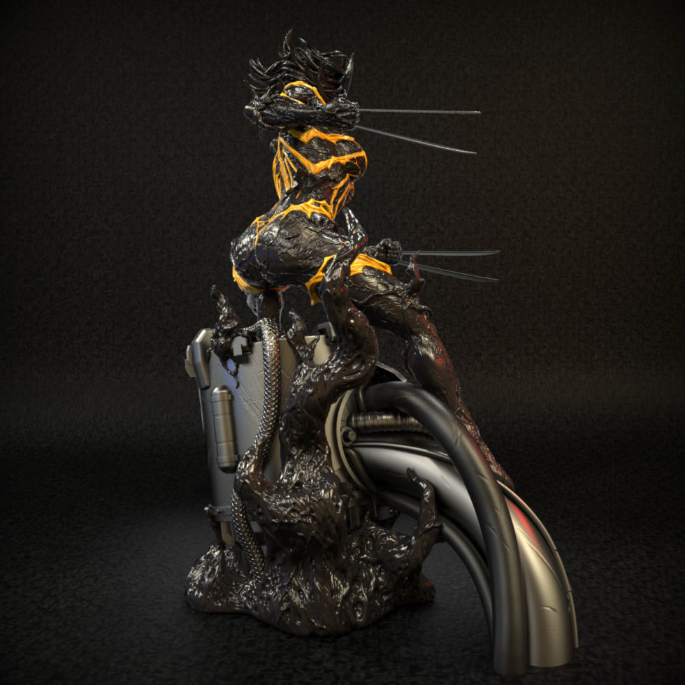 Venomized X-23 1/4 Scale Custom Statue - Unboxing Bros