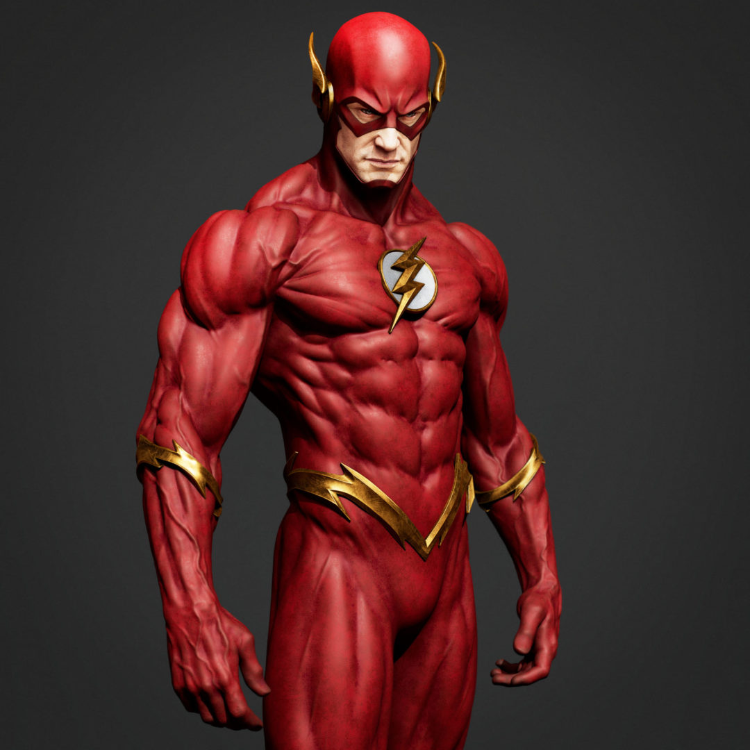 Flash 1/4 Scale Custom Statue - Unboxing Bros