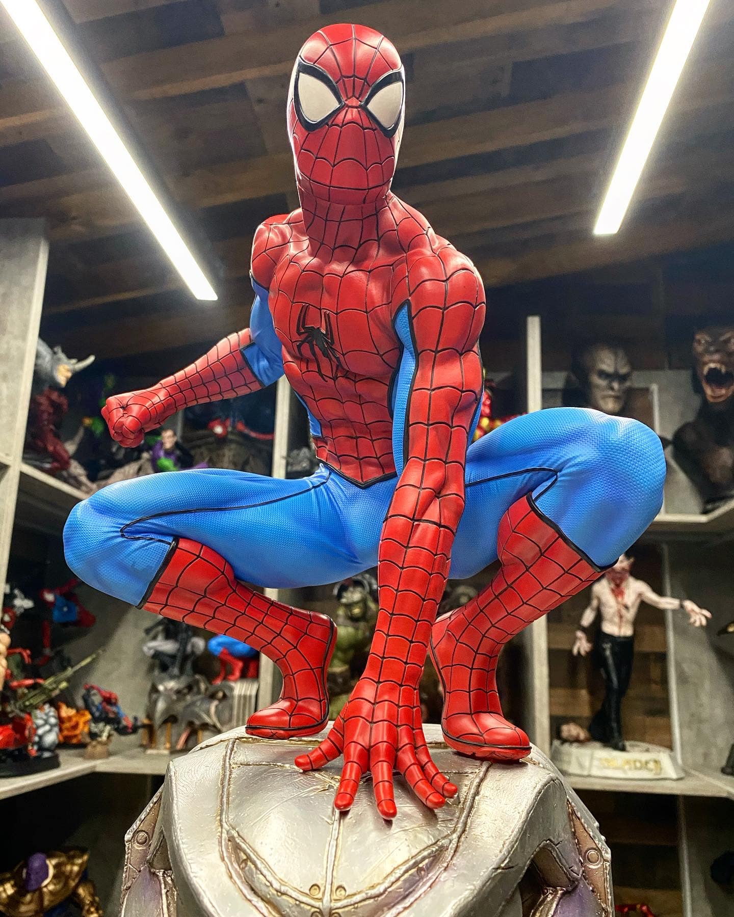 Spider-Man 1/4 Scale Custom Statue - Unboxing Bros