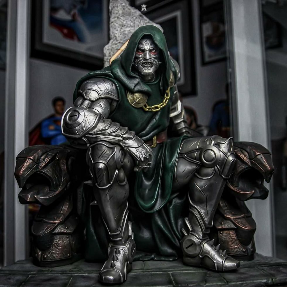 Doctor Doom on Throne 1/4 Scale Custom Statue - Unboxing Bros