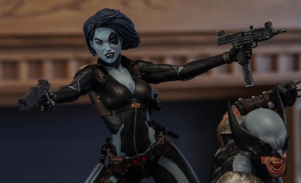X-Force Wolverine and Domino 1/4 Scale Custom Statue - Unboxing Bros