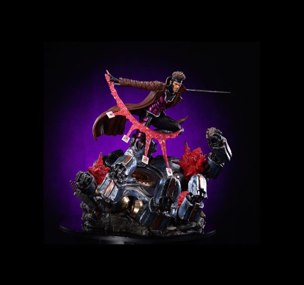 Gambit vs Sentinel 1/4 Scale Custom Statue - Unboxing Bros
