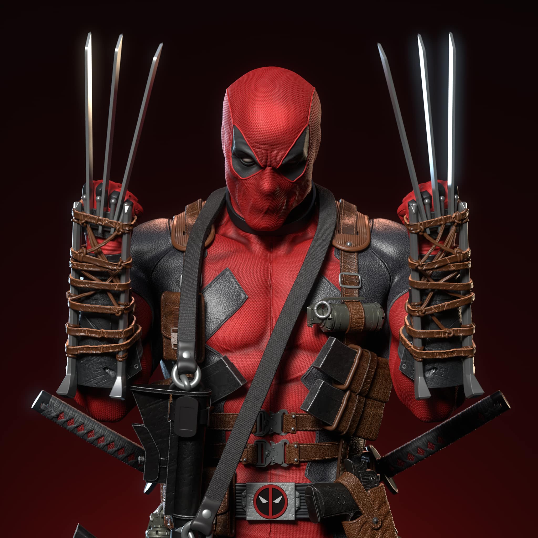 Deadpool Museum 1/4 Scale Custom Statue - Unboxing Bros
