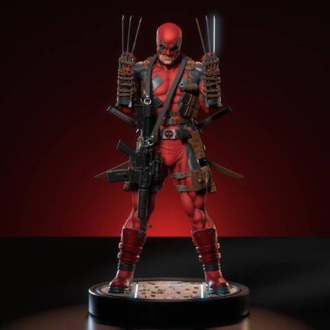 Deadpool Museum 1/4 Scale Custom Statue - Unboxing Bros