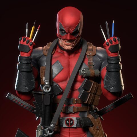 Deadpool Museum 1/4 Scale Custom Statue - Unboxing Bros
