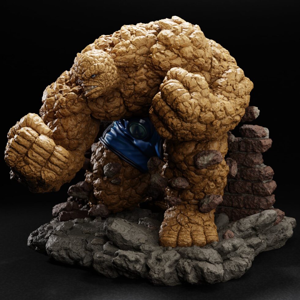 Thing 1/4 Scale Custom Statue - Unboxing Bros
