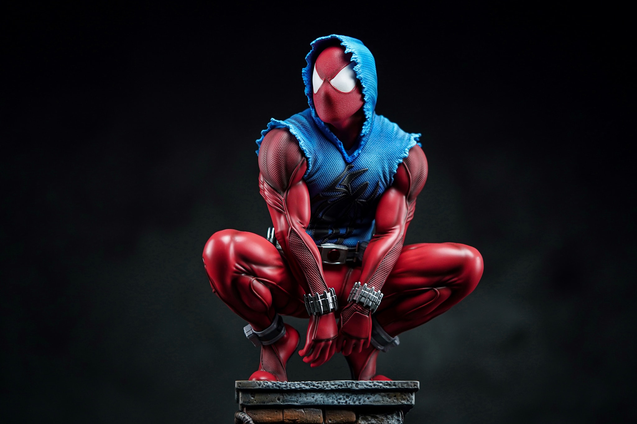 Scarlet Spiderman 1/4 Scale Custom Statue - Unboxing Bros