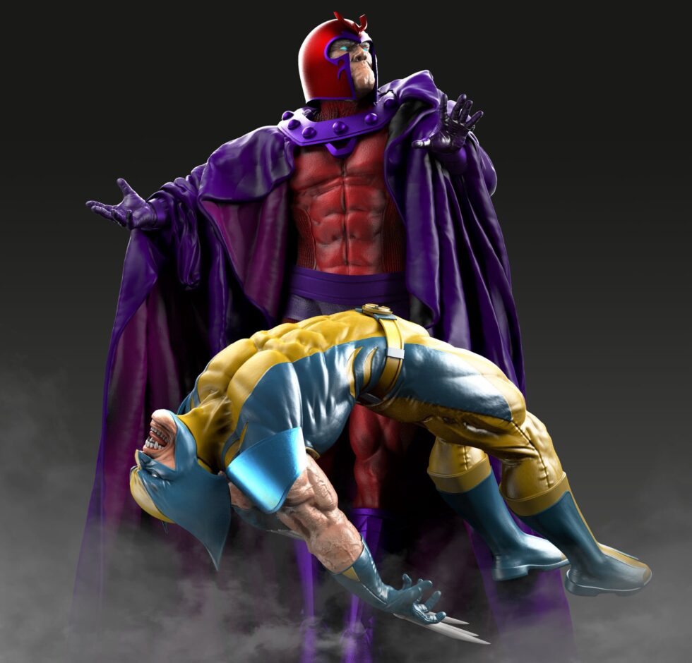 Magneto vs Wolverine Caleb 1/4 Scale Custom Statue - Unboxing Bros