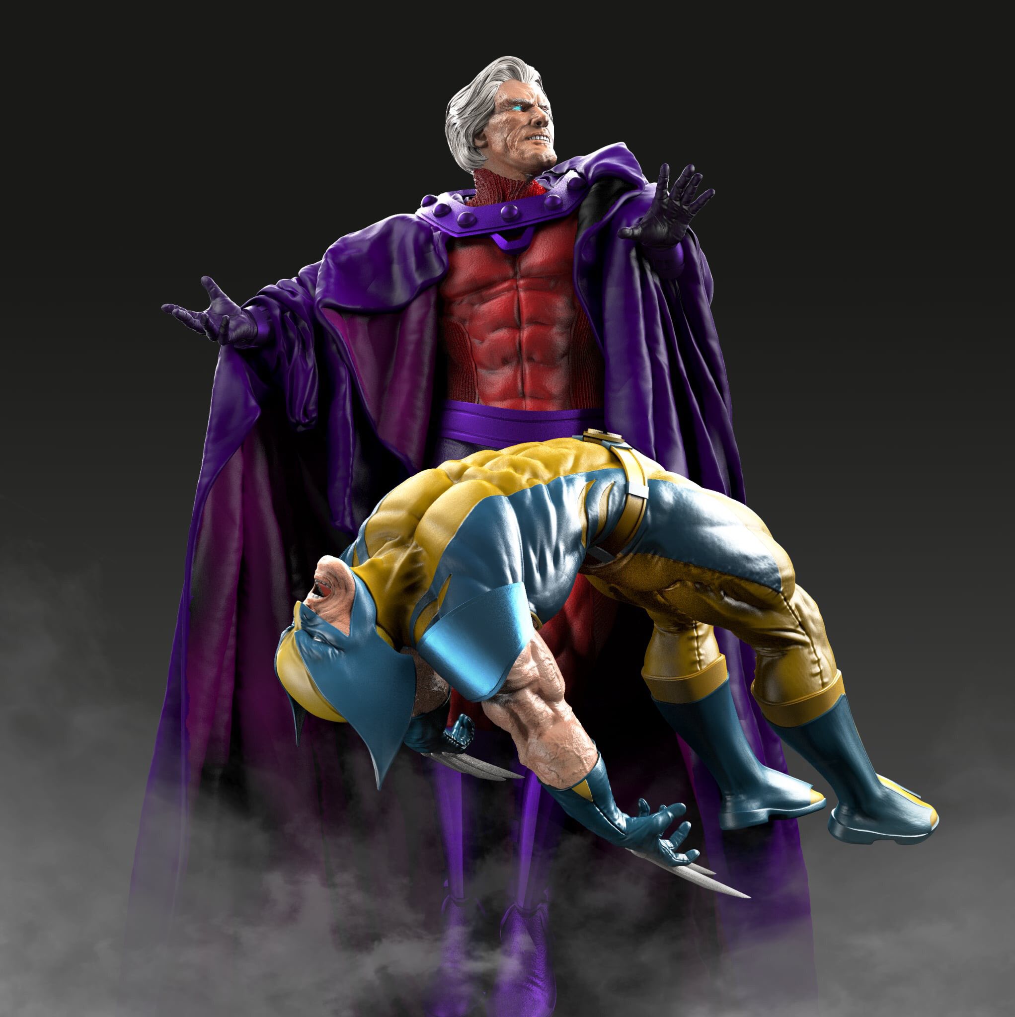 Magneto vs Wolverine Caleb 1/4 Scale Custom Statue - Unboxing Bros