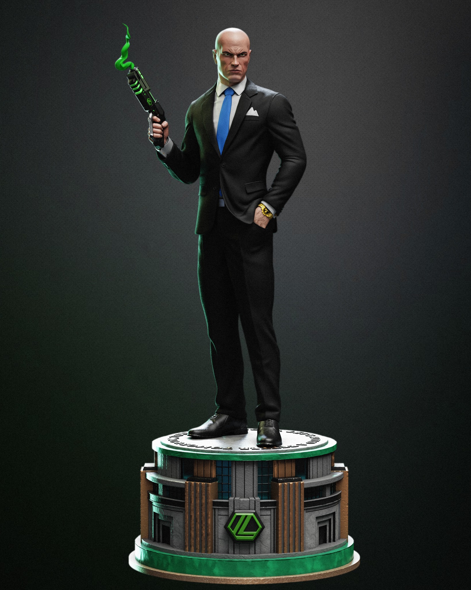 Lex Luthor 1/4 Custom Statue - Unboxing Bros